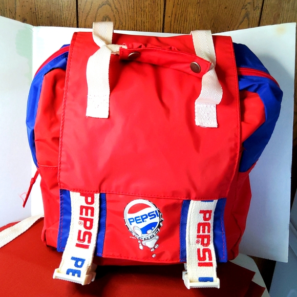 Vintage USA Pepsi backpack | Bags | Pepsi Backpack Vintage | Poshmark